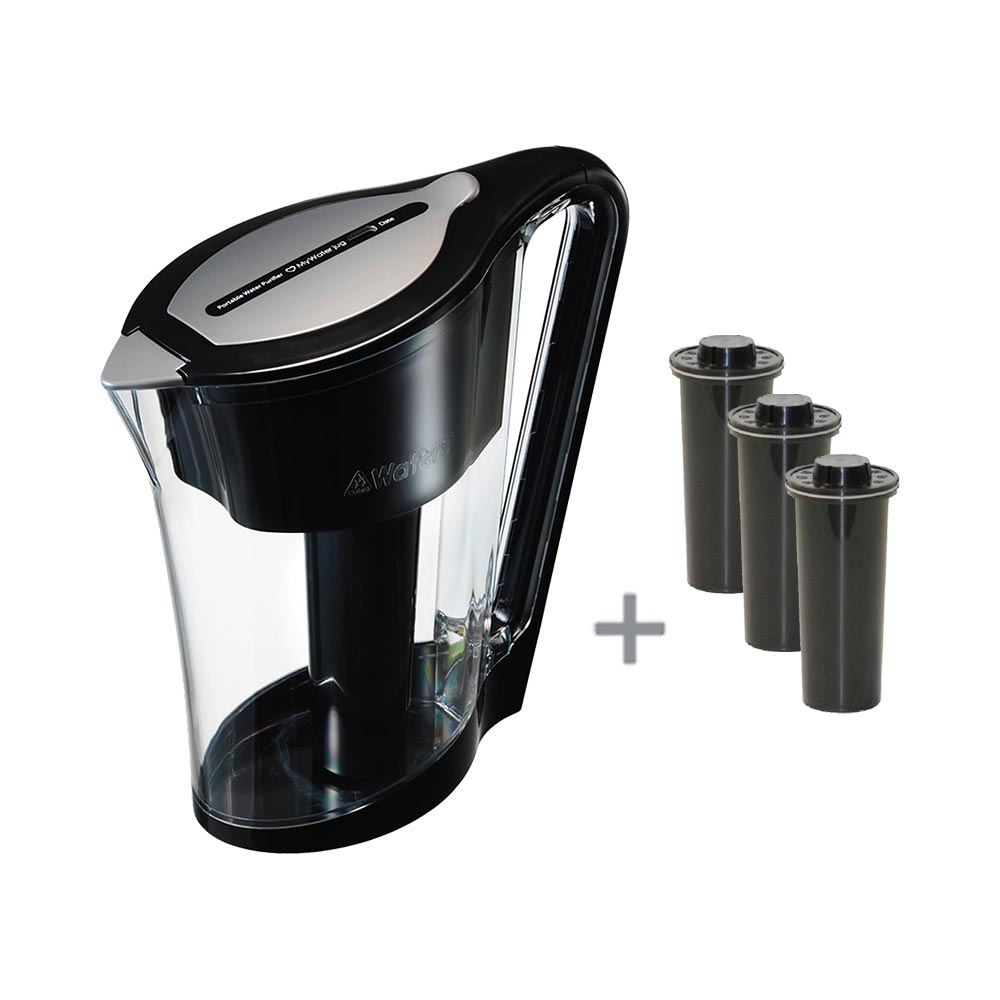 MyWaterJug 1.5L Water filter +3 Pack Replacement Filters | Waters Co